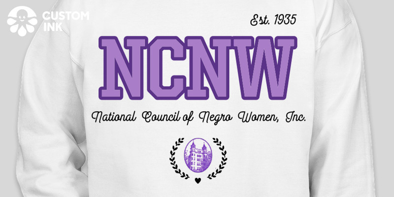 NCNW Sweatshirt Fundraiser Custom Ink Fundraising