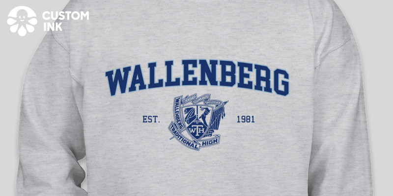 Wallenberg High School Blue and White Sweatshirt Fundraiser Custom Ink ...