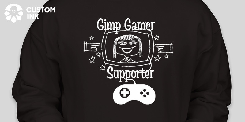 Gimp Gamer Wants to Speak Up Custom Ink Fundraising