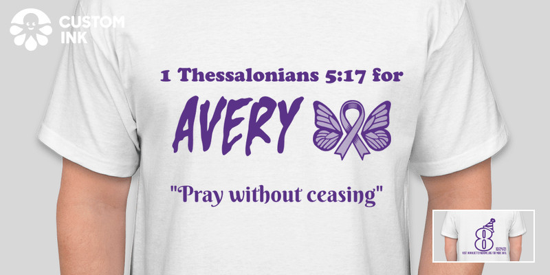 Happy 8th birthday Avery Custom Ink Fundraising