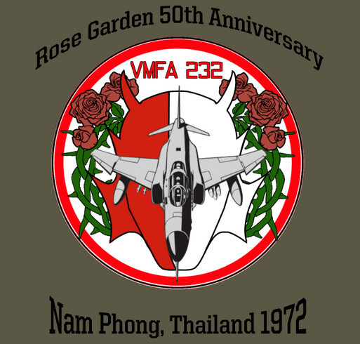 VMFA-232 Rose Garden 50th Anniversary T-Shirt Custom Ink Fundraising