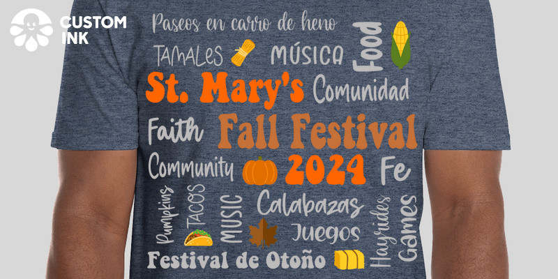 St. Mary's Fall Festival T-shirt - Soft Standard T-shirt Custom Ink ...