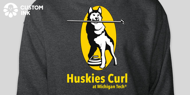 Huskies Curl at Michigan Tech Apparel Fundraiser! Custom Ink Fundraising
