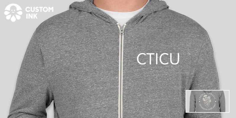 CTICU Zip Up Hoodies Custom Ink Fundraising