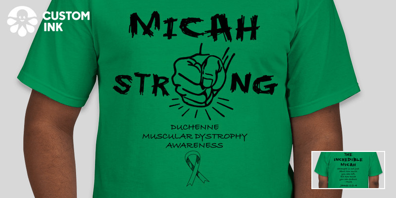 Micah Strong Custom Ink Fundraising