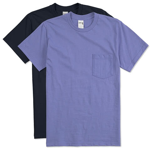 Custom Pocket T-shirts – Design Printed Pocket Tees - No Minimums